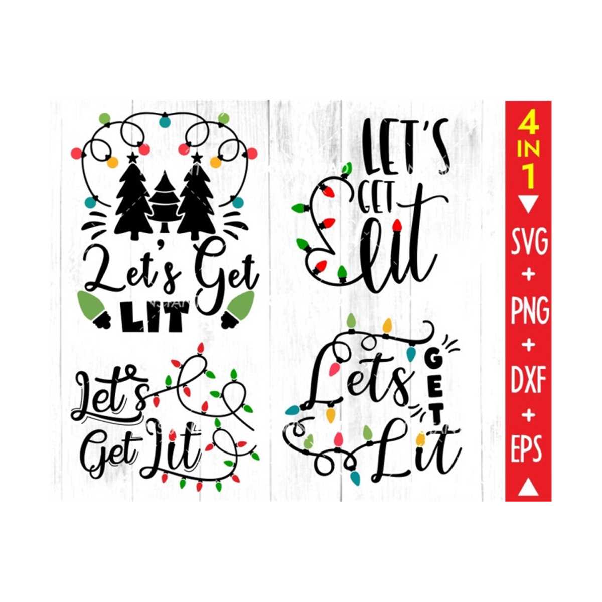Let get Lit Svg,Christmas Light Svg,Christmas Bulb Svg,Holid | Inspire ...