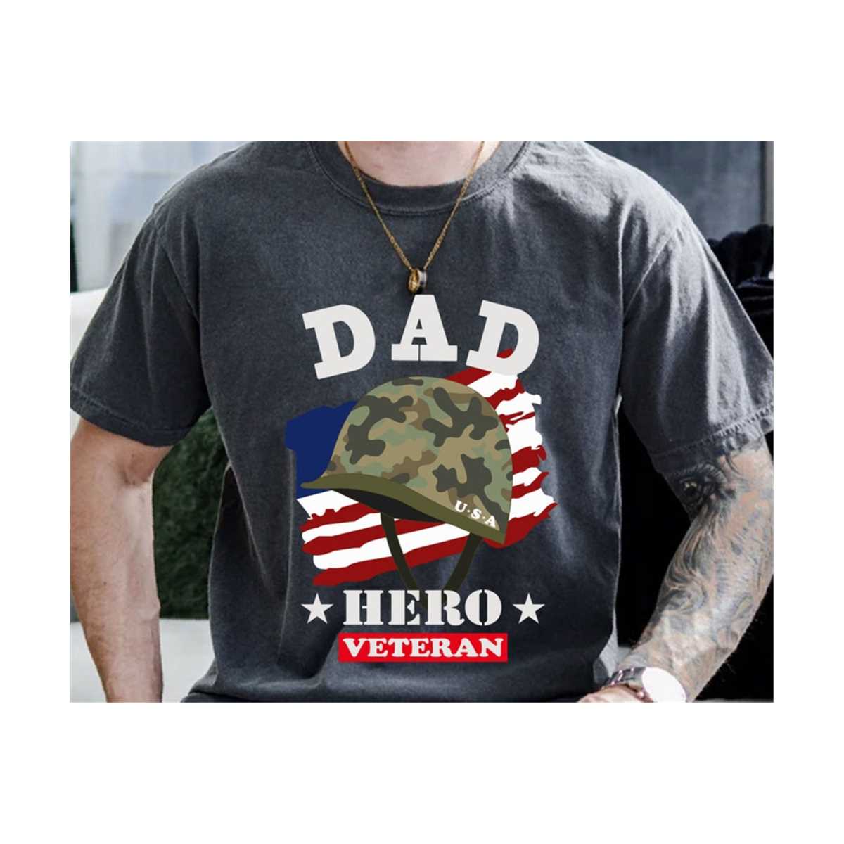 Dad Hero Veteran Svg, Father Day Gift, Dad Hero Svg, Army Sv - Inspire ...