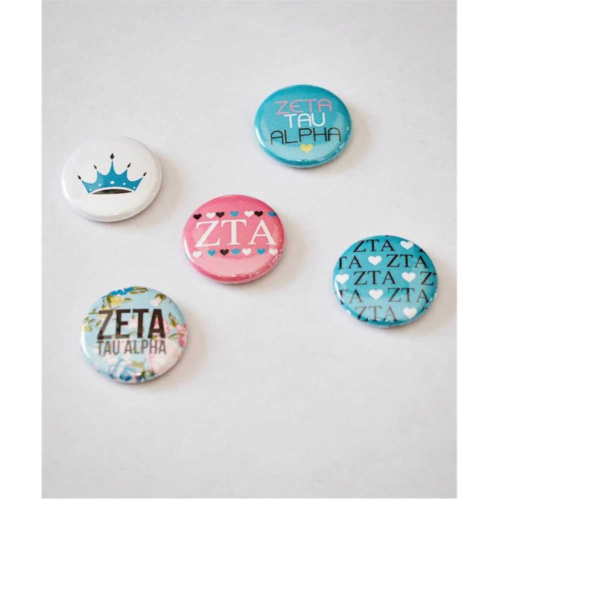 Zeta Tau Alpha 1' Buttons | Inspire Uplift