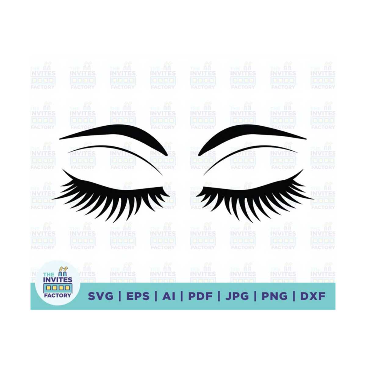 Eyelash svg, Eyelash and Eyebrow svg, Beauty svg, Eyelashes | Inspire ...