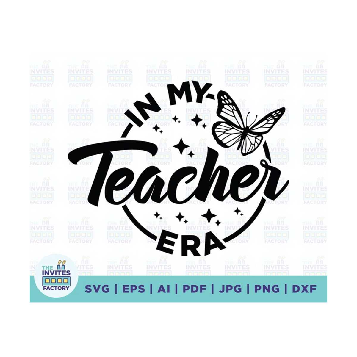 In My Teacher Era svg, Custom name Teacher png, Teacher Appr | Inspire ...
