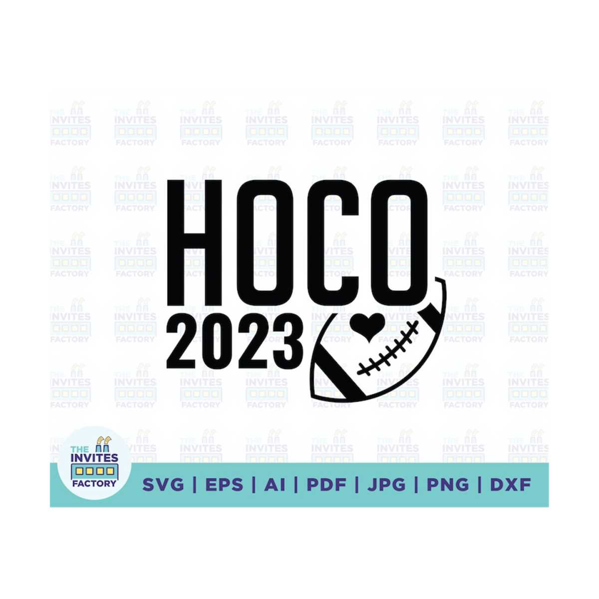 Hoco 2023 svg, Football svg, Homecoming 2023 svg, t-shirts, | Inspire ...