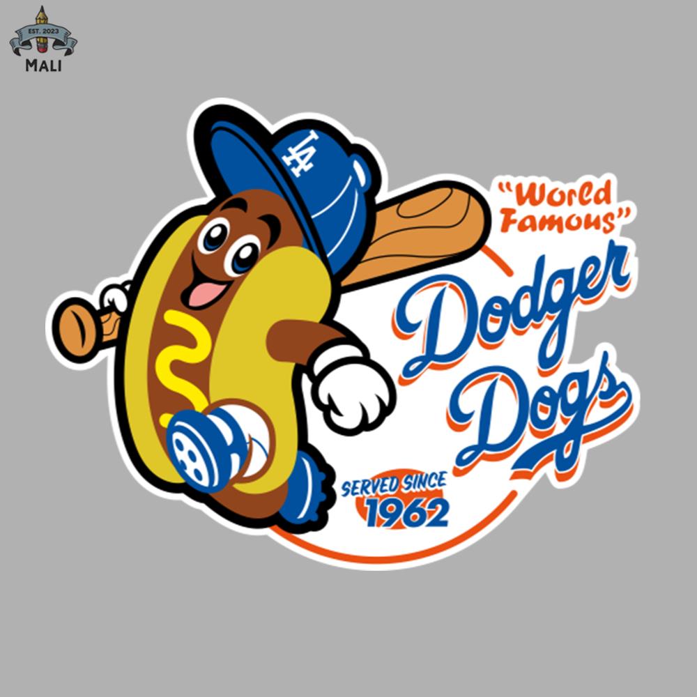 Dodger Dogs With Bat Sublimation PNG Download | Inspire Uplift