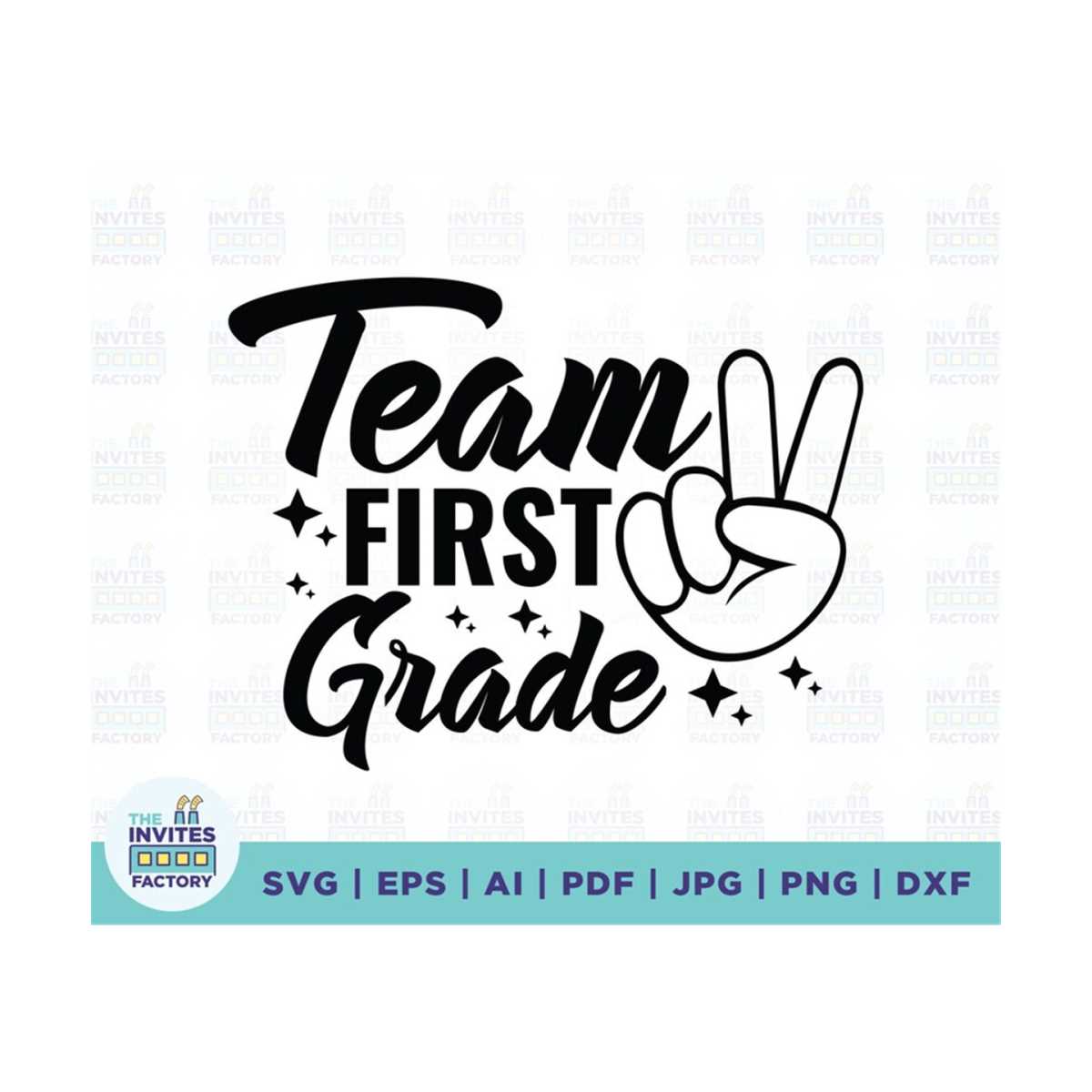 Team First Grade svg, t-shirts, first day of School svg, Bac | Inspire ...