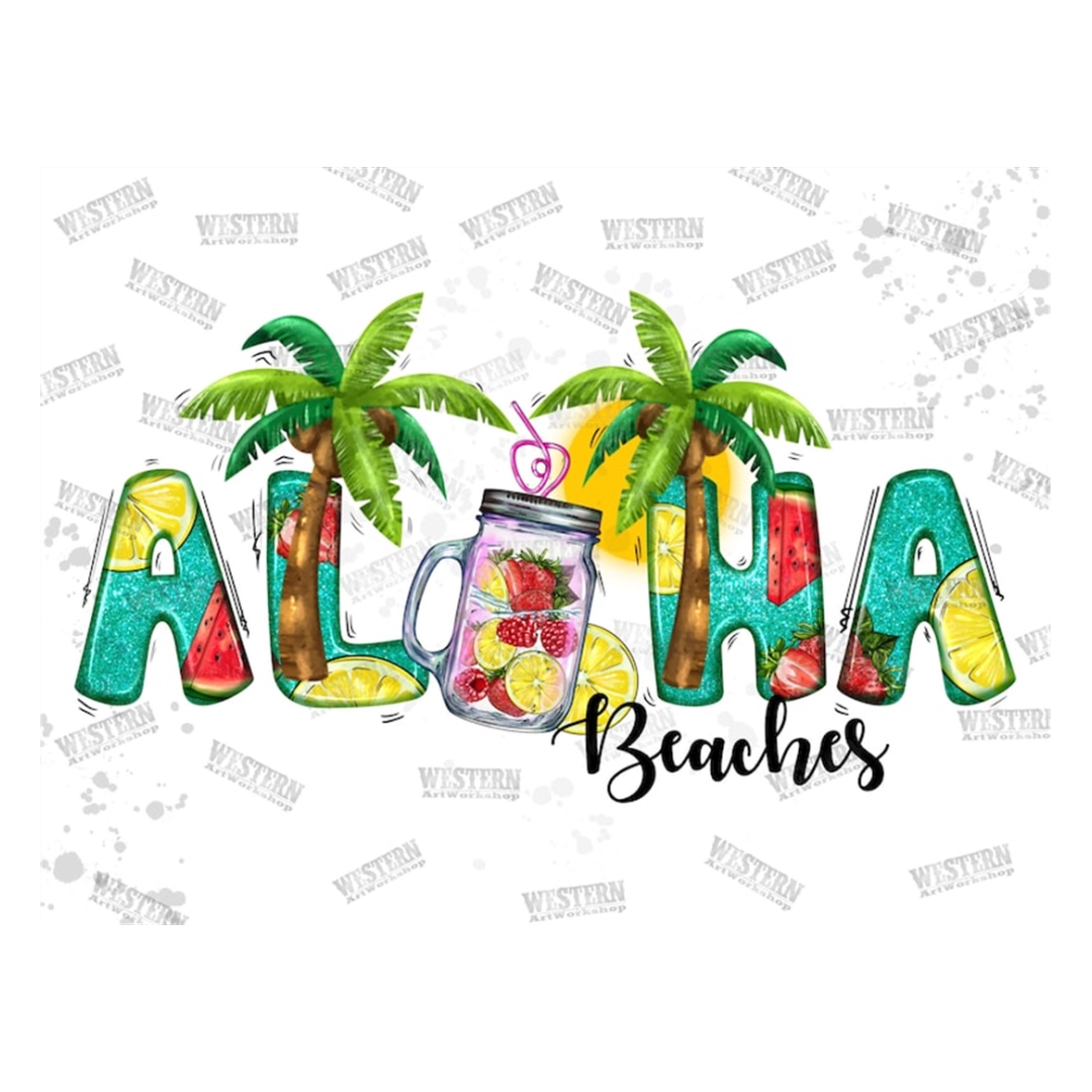 Aloha Beaches Png, Aloha Beaches Sublimation PNG, Summer Png | Inspire ...