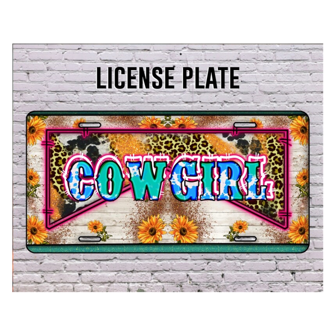 Cowgirl License Plate Png, Cowgirl Png File, Western License | Inspire ...