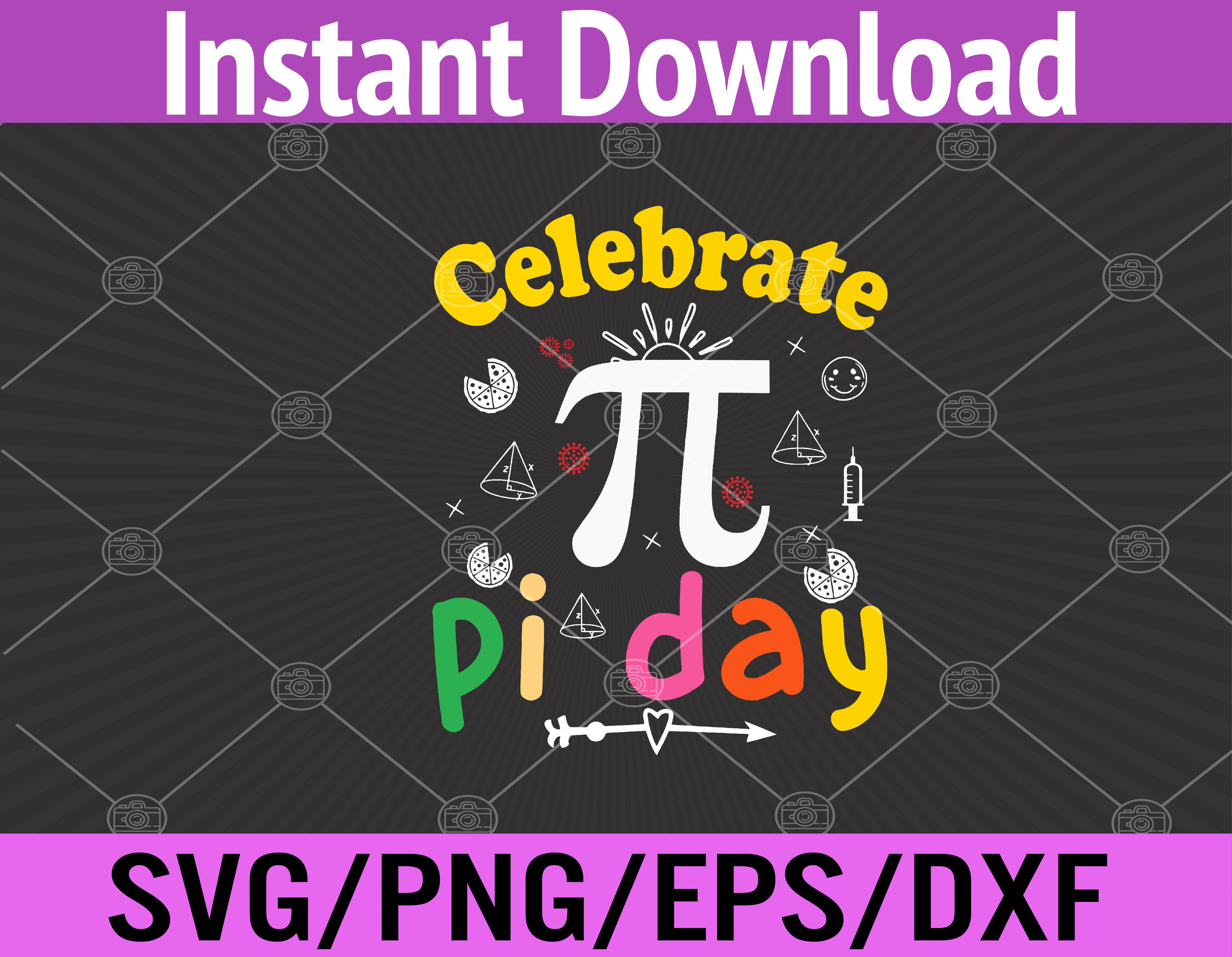 Pi Math Science STEM Gift 3.14 Pi Day Svg, Eps, Png, Dxf, Di | Inspire ...