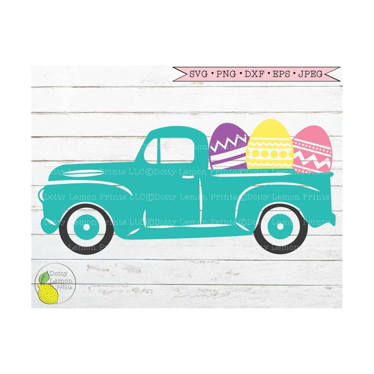 Easter SVG, Truck Easter Eggs svg Farmhouse svg Country svg | Inspire ...