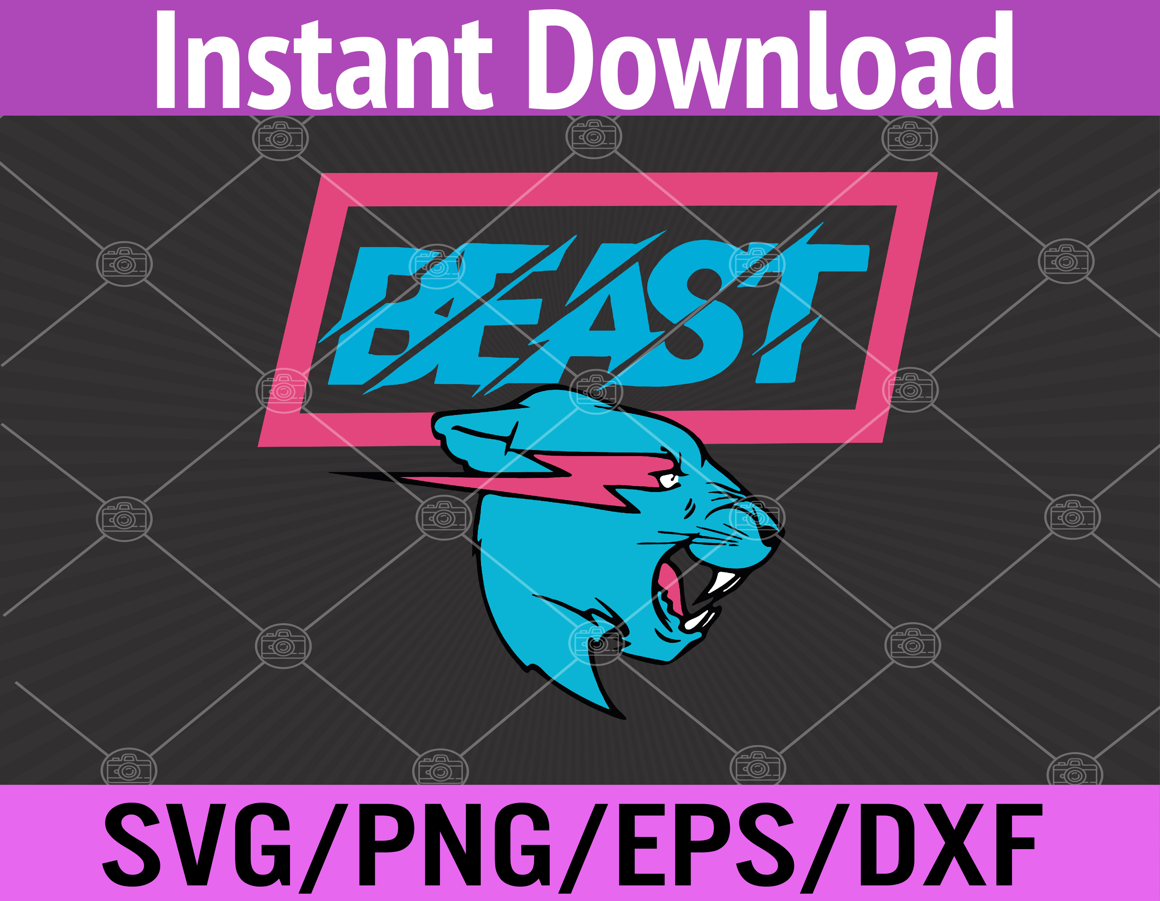 Merch Beast Svg, Eps, Png, Dxf, Digital Download | Inspire Uplift