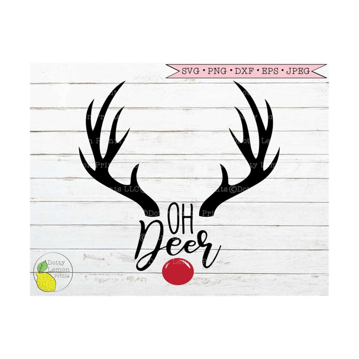 Christmas svg Reindeer svg Rudolph svg Oh Deer svg Santa svg | Inspire ...