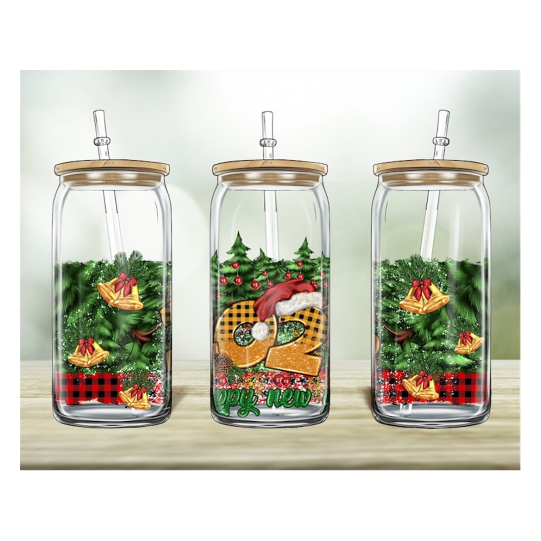 2023 Happy New Year Libbey Glass Png Sublimation Design, 202 - Inspire Uplift