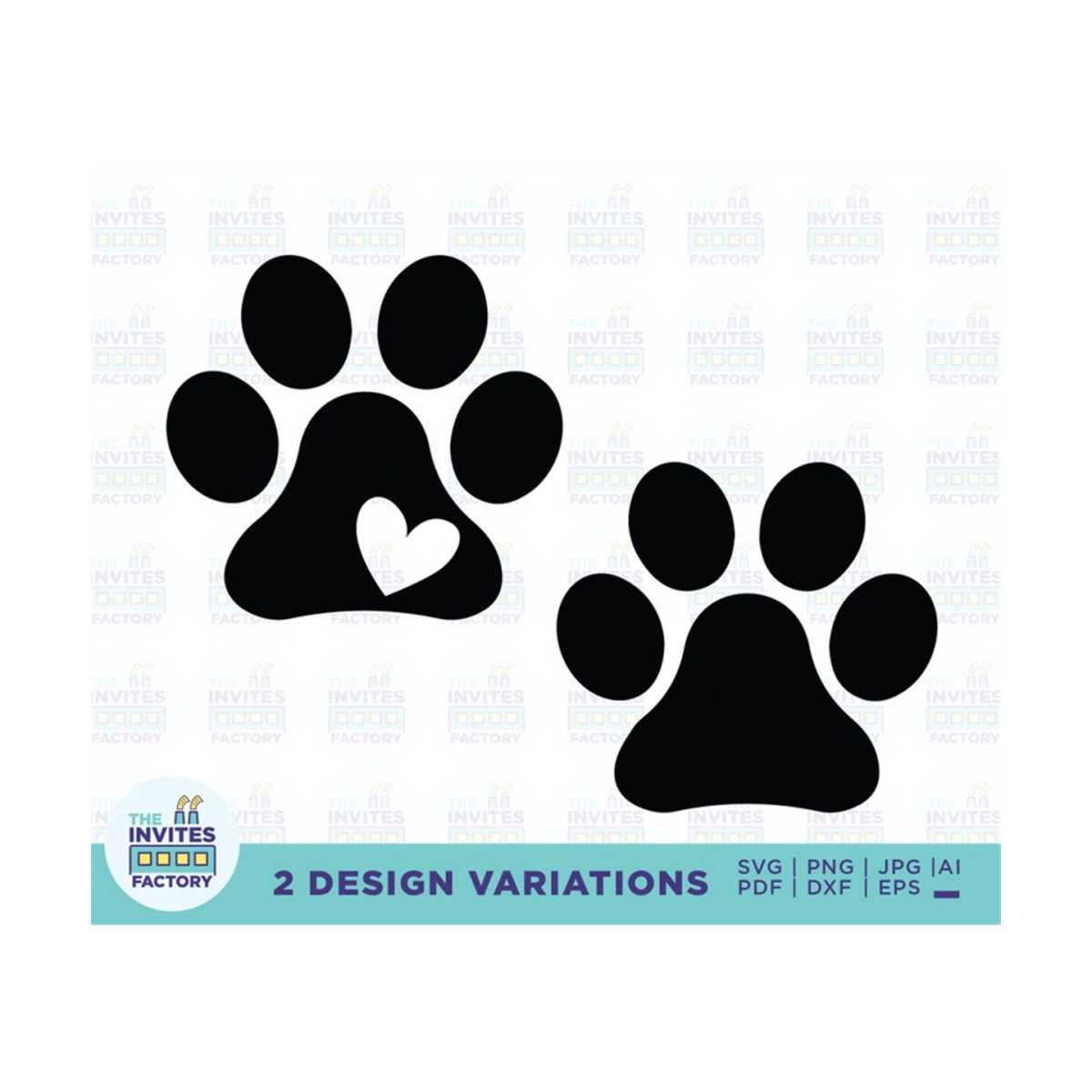 Paw SVG, PNG, EPS, jpg digital download, Paw Print Vector, P | Inspire ...