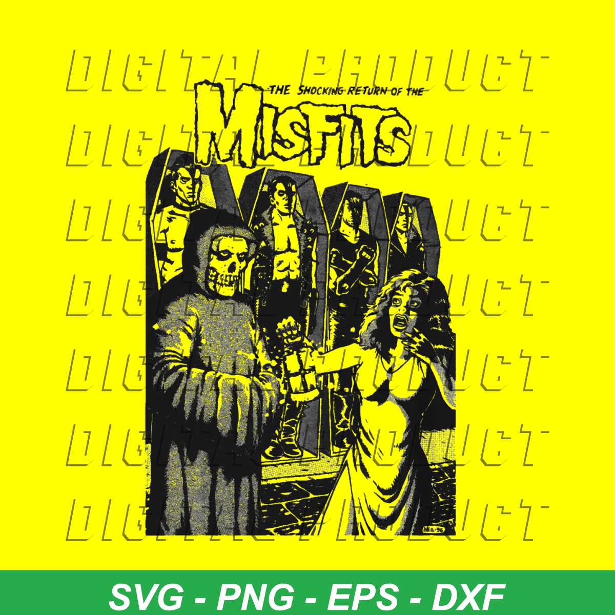 The Shocking Return Of The Misfits SVG Cutting Digital File | Inspire ...