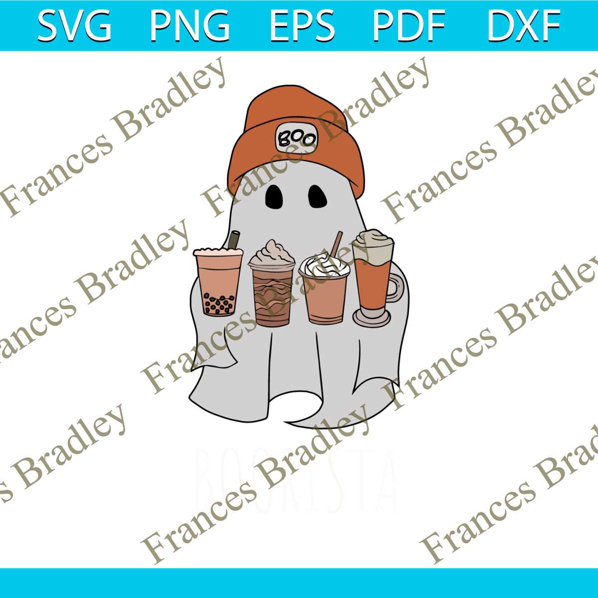 Funny Boorista Ghost Barista Coffee Lover SVG Download | Inspire Uplift