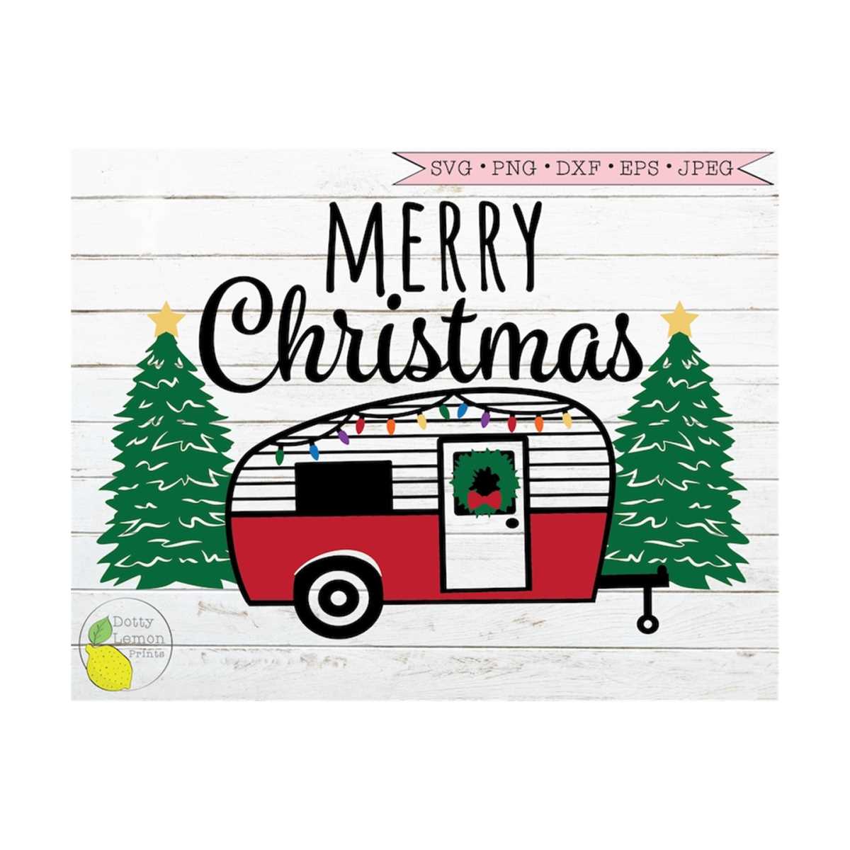 Christmas Camper svg, Christmas Lights svg Christmas Tree sv | Inspire ...
