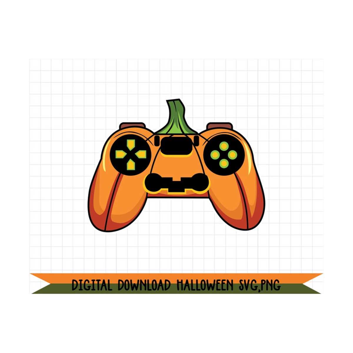 Halloween Pumpkin Gaming Controllers Svg Png, Haloween Gamer - Inspire ...