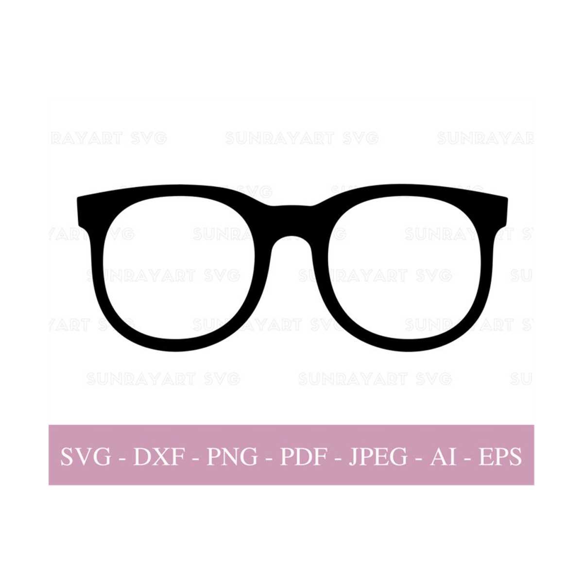 Glasses SVG Files For Cricut, Sunglasses Clipart PNG , DXF | Inspire Uplift