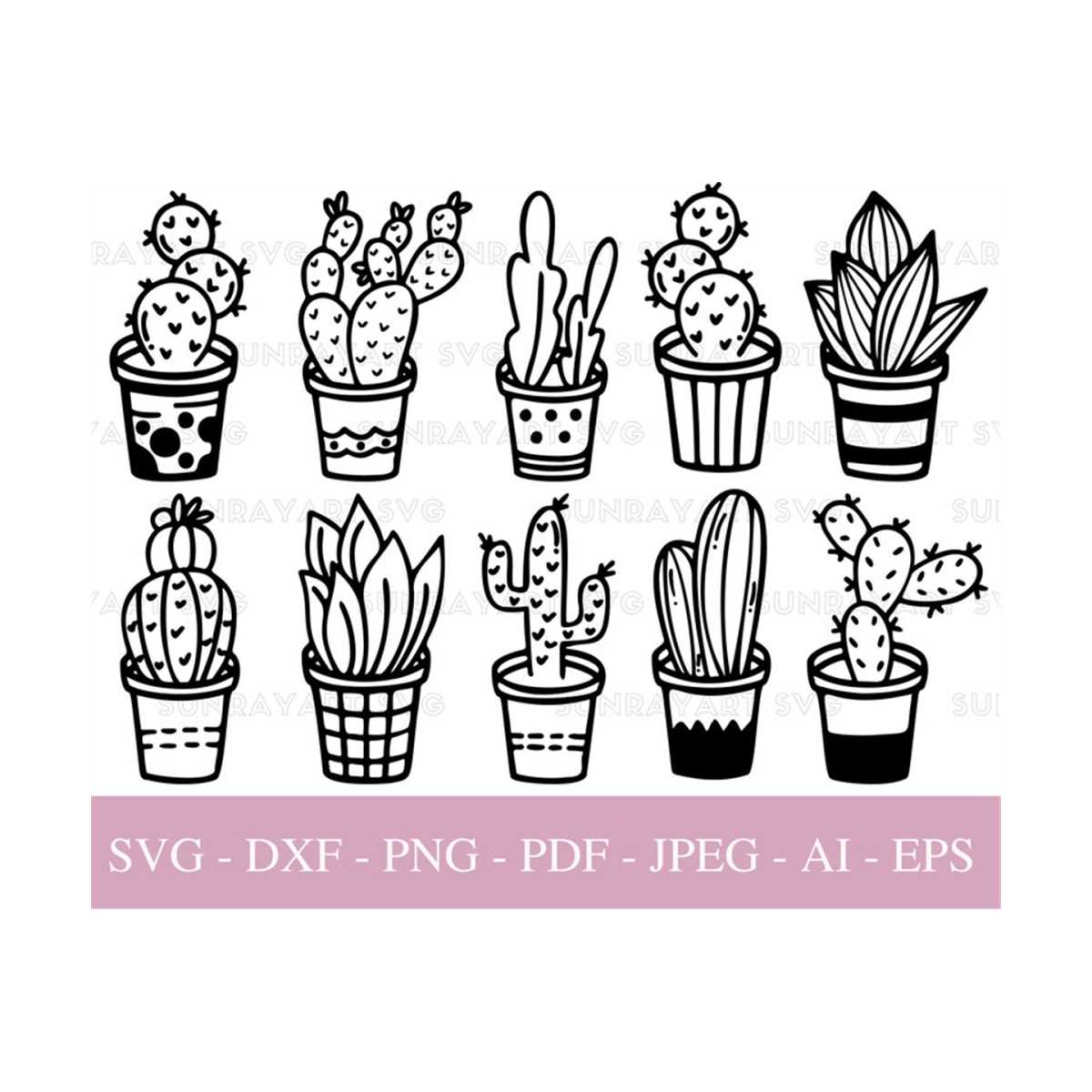 House Plant Svg, Bundle Files For Cricut, Home Plants PNG , | Inspire ...