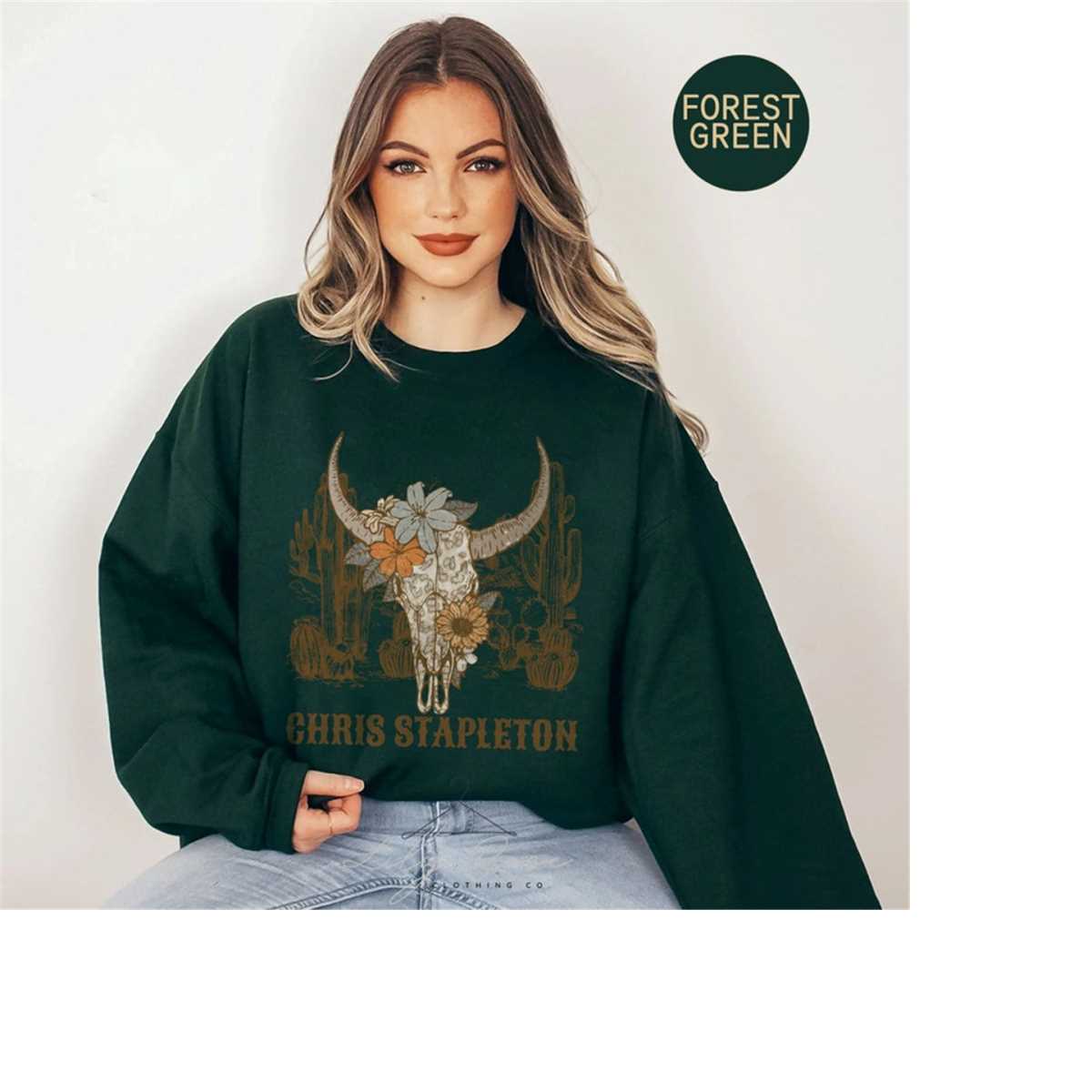 Chris Stapleton Bullhead Sweatshirt and Hoodie, Stapleton We | Inspire ...