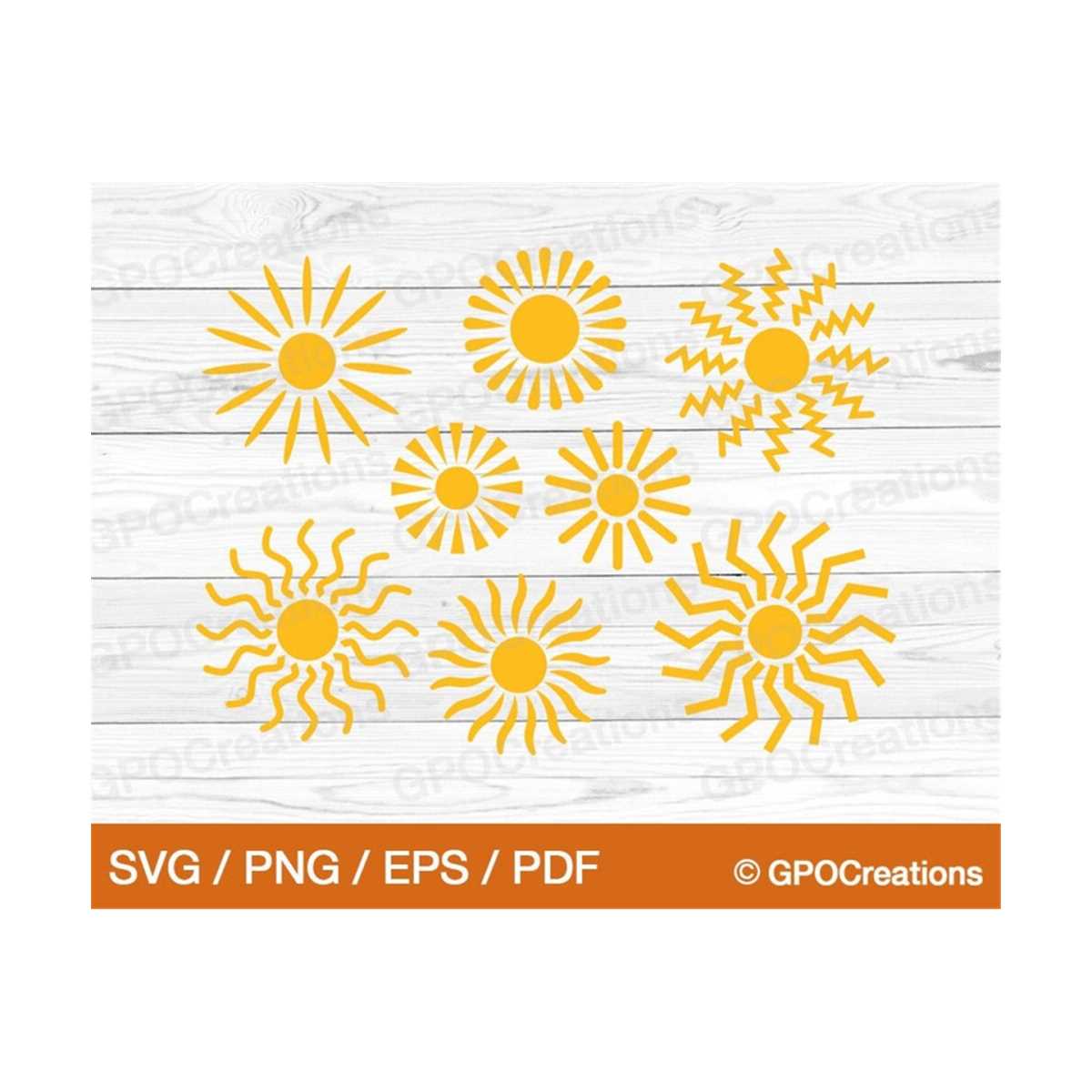 Sun SVG Bundle, Sun SVG, Sun Clipart, Sunshine SVG, Summer S | Inspire ...
