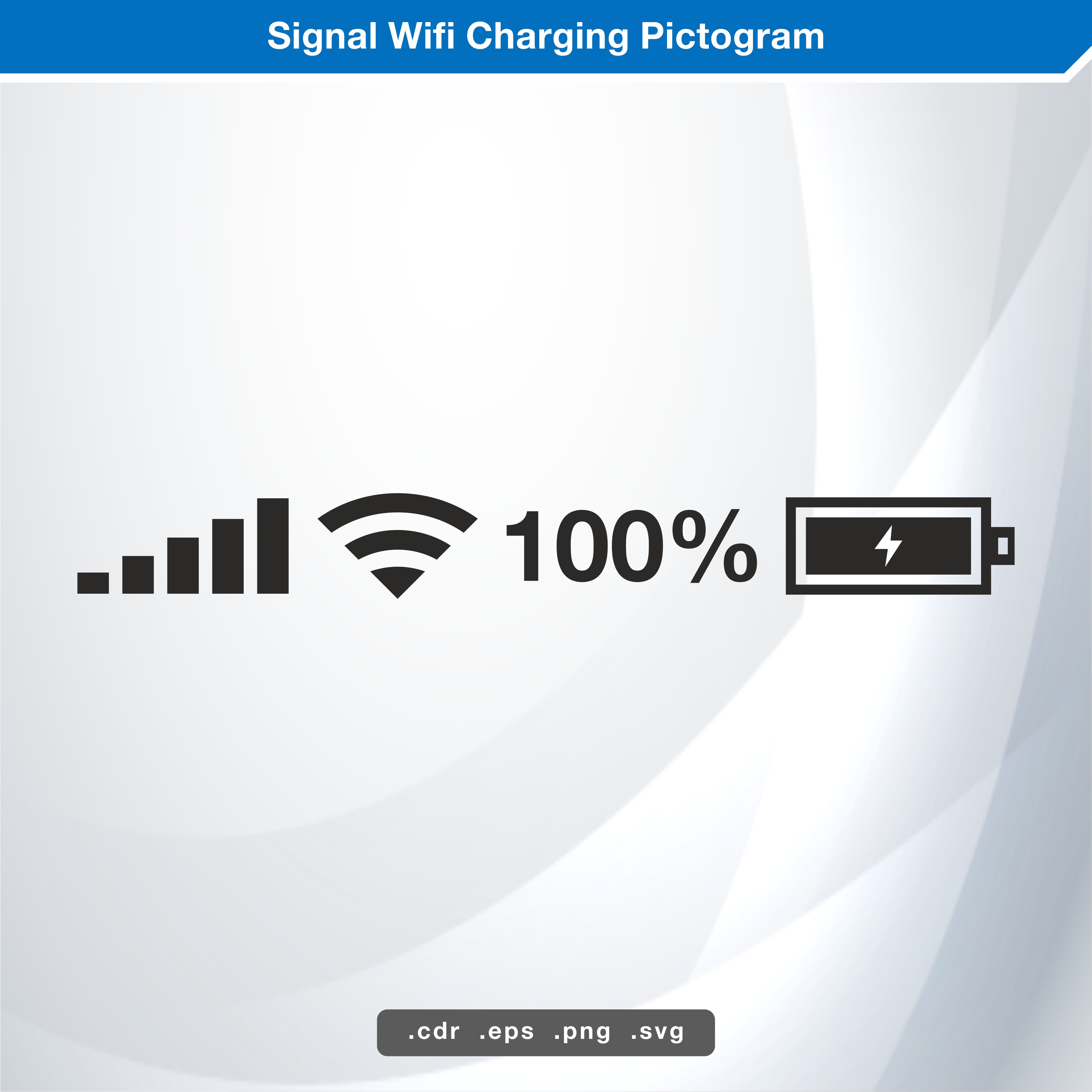 Signal Wifi Charging Pictogram SVG Vector | Inspire Uplift