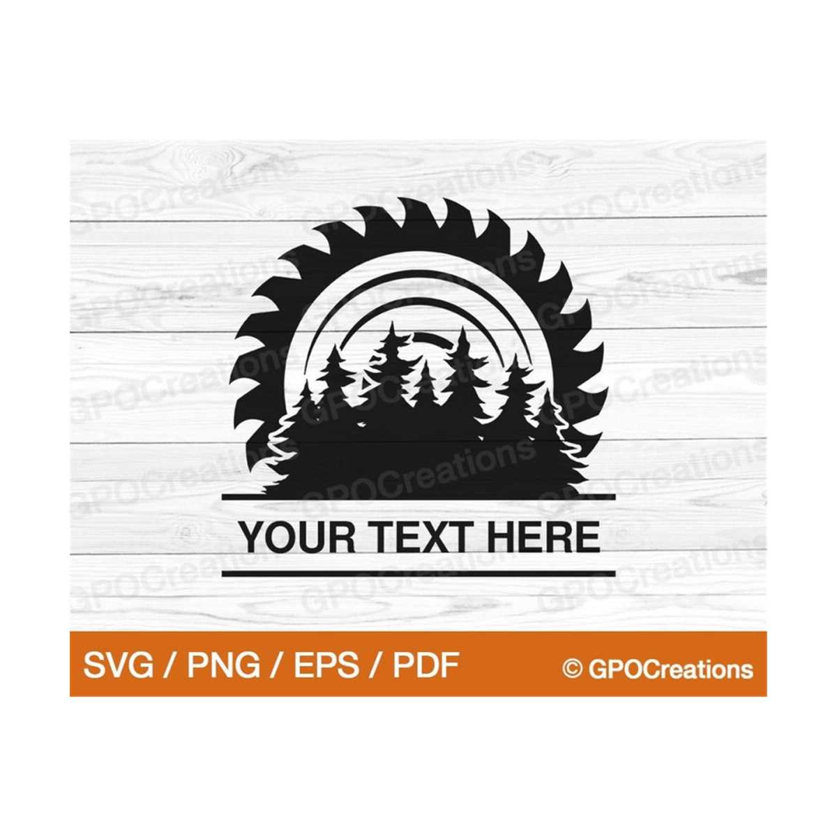 Saw Blade SVG, Saw Blade Split Frame, Woodworking SVG, Pine | Inspire ...