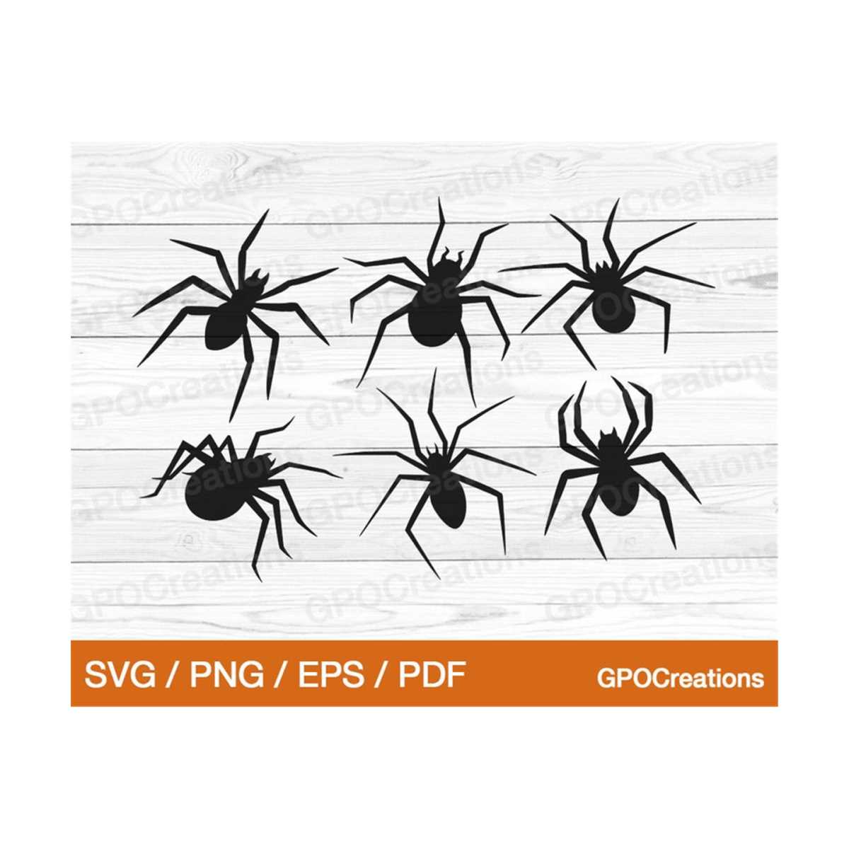 Spiders SVG, Halloween Spiders SVG, Spooky Spiders Cut File, | Inspire ...