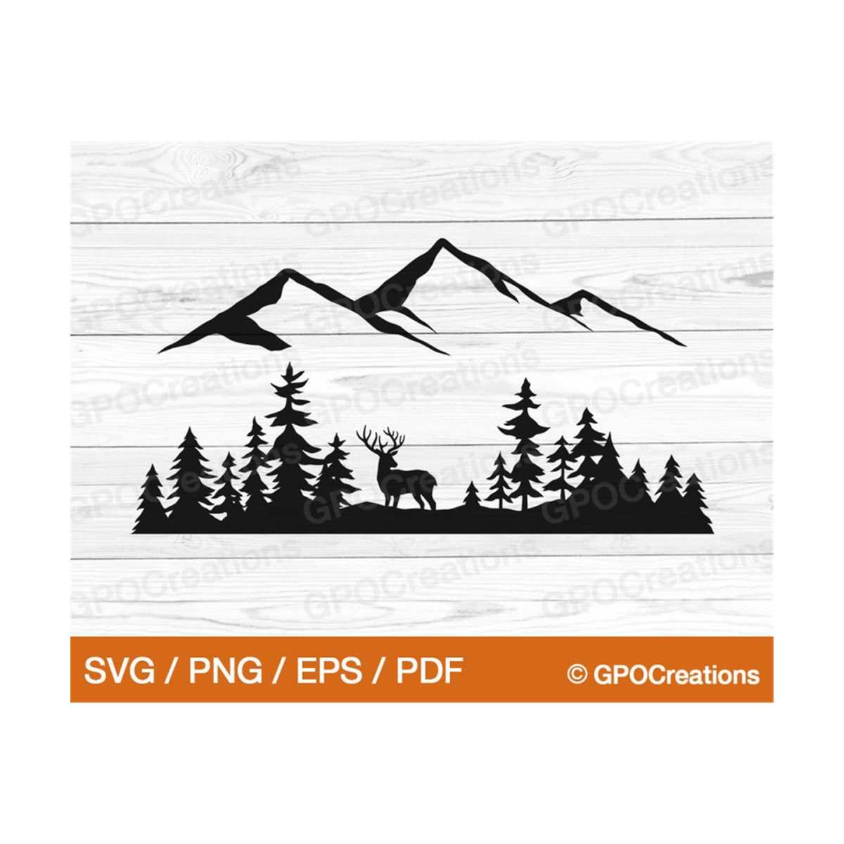 Deer SVG, Forest SVG, Outdoors SVG, Deer Hunting Svg, Buck S | Inspire ...