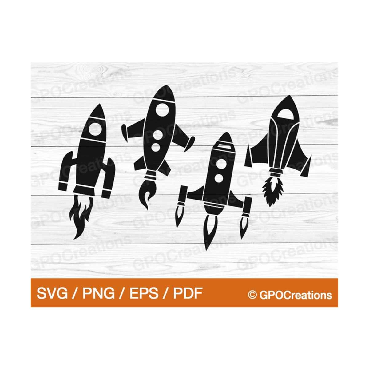 Spaceship SVG, Rocket SVG, Spaceship PNG, Spaceship Bundle S | Inspire ...