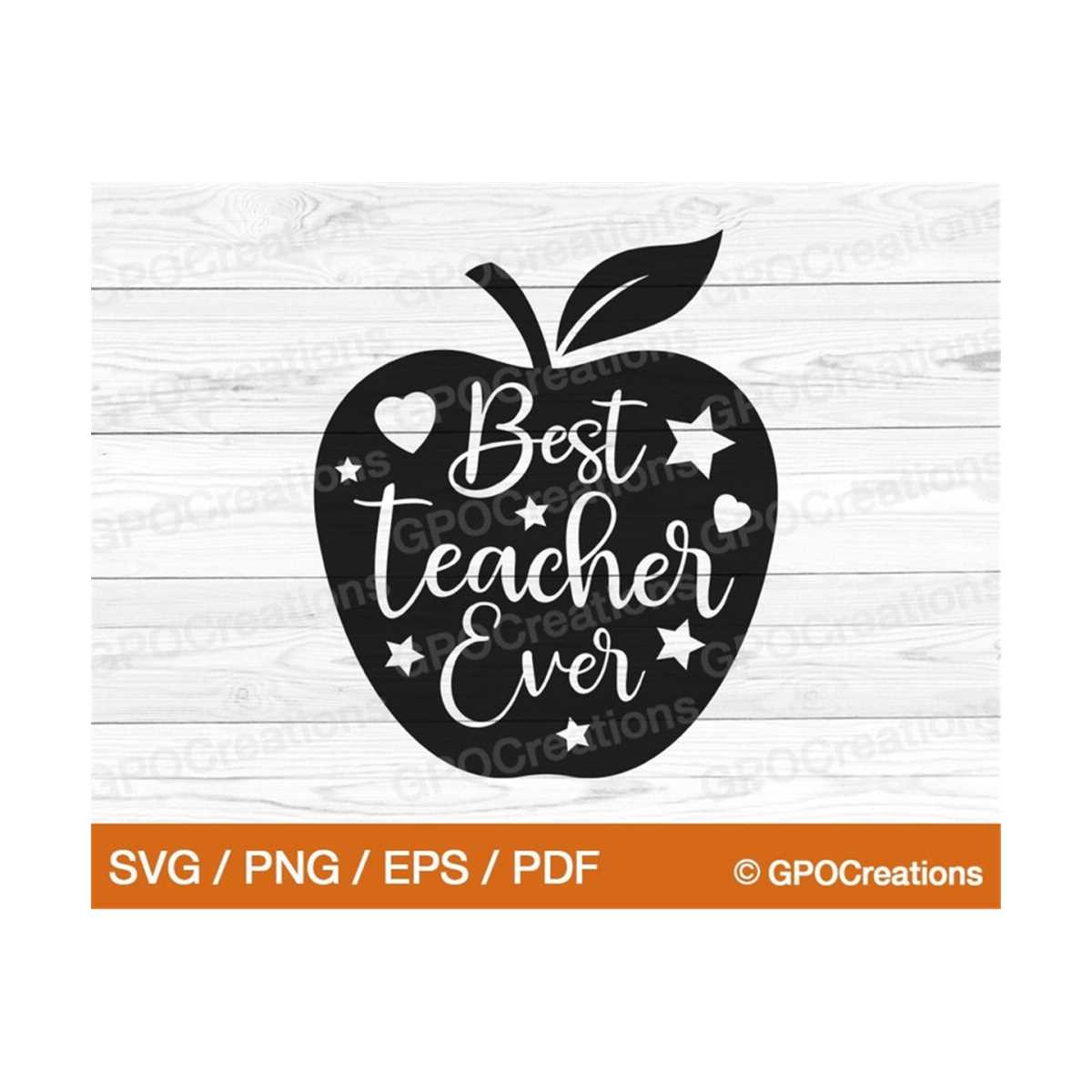 Teacher SVG, Best Teacher SVG, Teacher Appreciation SVG, Tea | Inspire ...