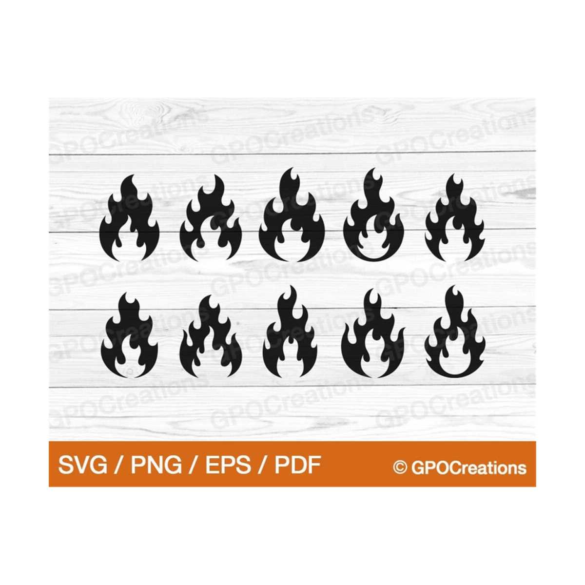 Fire SVG Bundle, Flames SVG, Fire Flame SVG, Flame Svg, Fire | Inspire ...