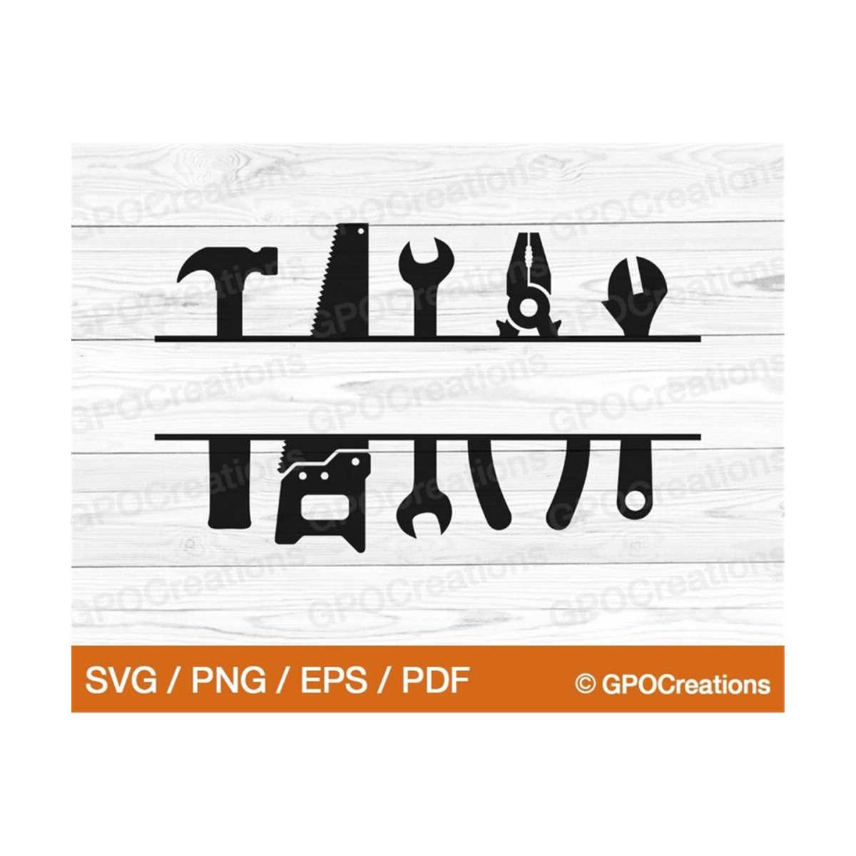 Tools Monogram SVG, Tools Split Frame SVG, Mechanic Tools SV - Inspire ...