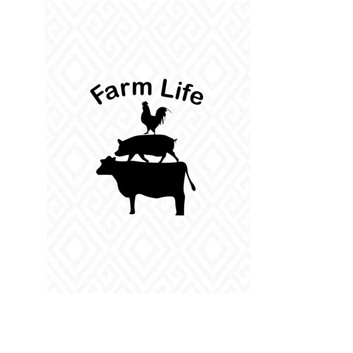 FarmLife SVG, DXF, AI, Eps and Pdf, Png, Jpeg Cutting Files | Inspire ...