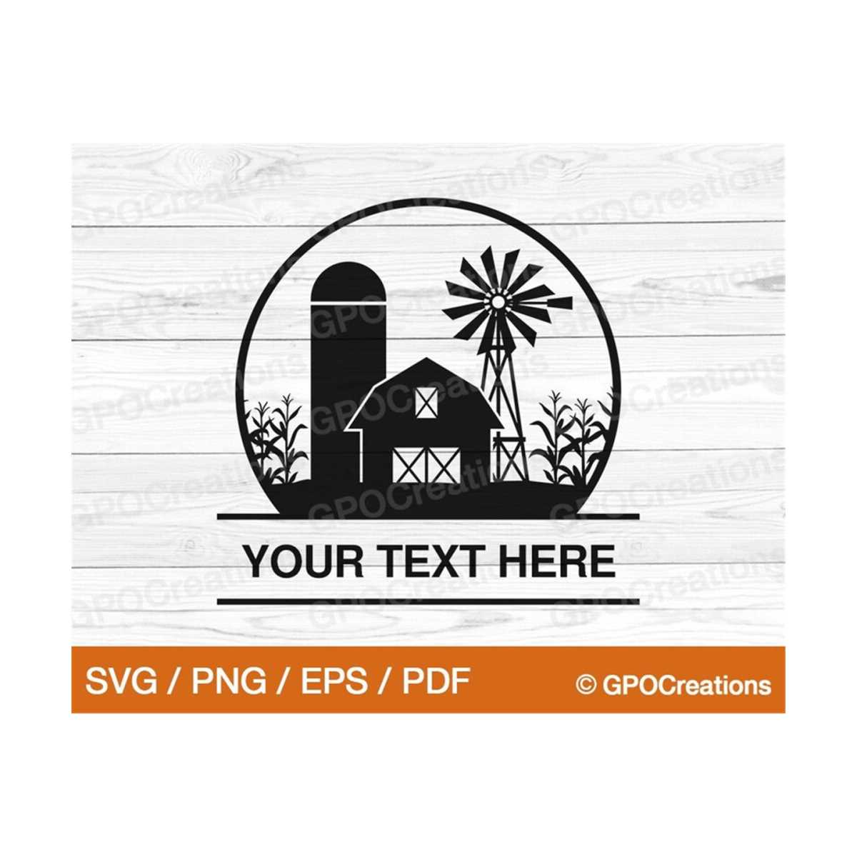 Farm SVG, Farm Scene SVG, Farm Split Monogram SVG, Welcome t | Inspire ...