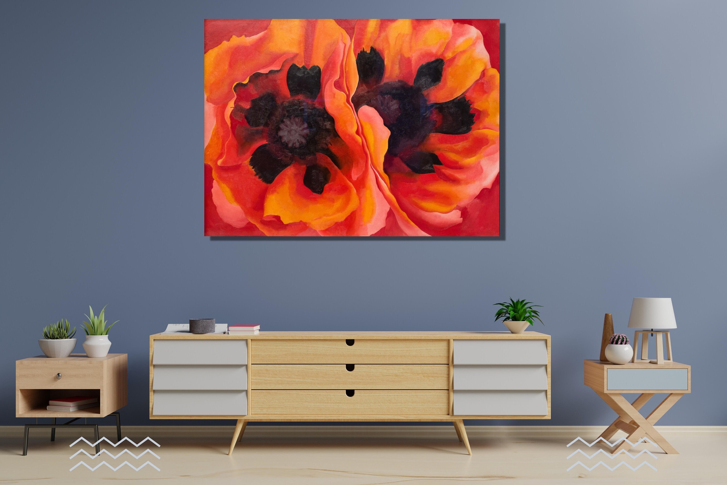 Georgia O'Keeffe Flowers PaintingGeorgia O'Keeffe PrintOrigi | Inspire ...