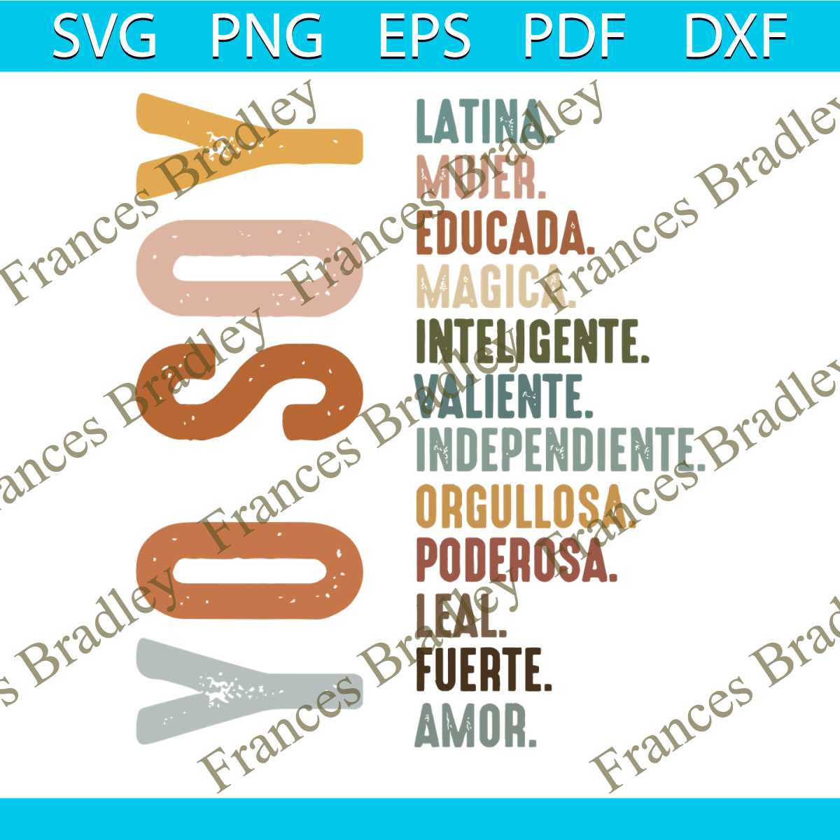 Yo Soy Mujer Latina SVG Educada Magica SVG Digital Cricut Fi - Inspire ...