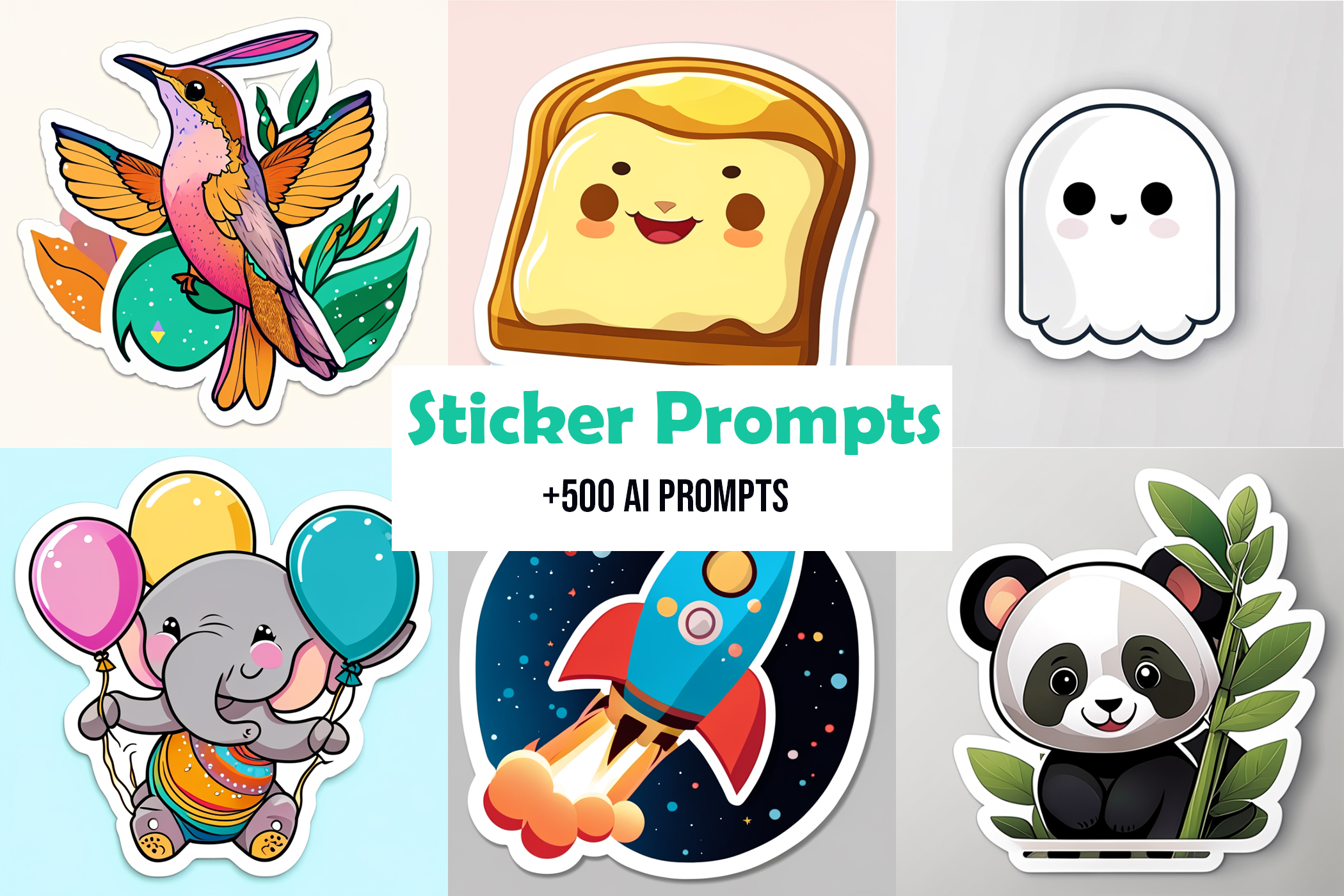 AI Sticker Prompts - Digital Download - Sticker Prompts AI | Inspire Uplift