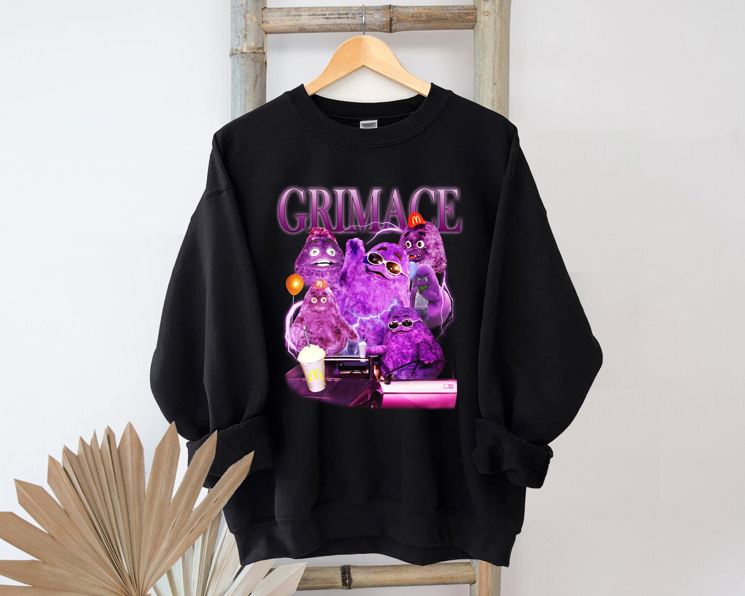 Vintage Grimace Shake Shirt Funny Tik Tok Trend Meme,HBD Gri - Inspire ...