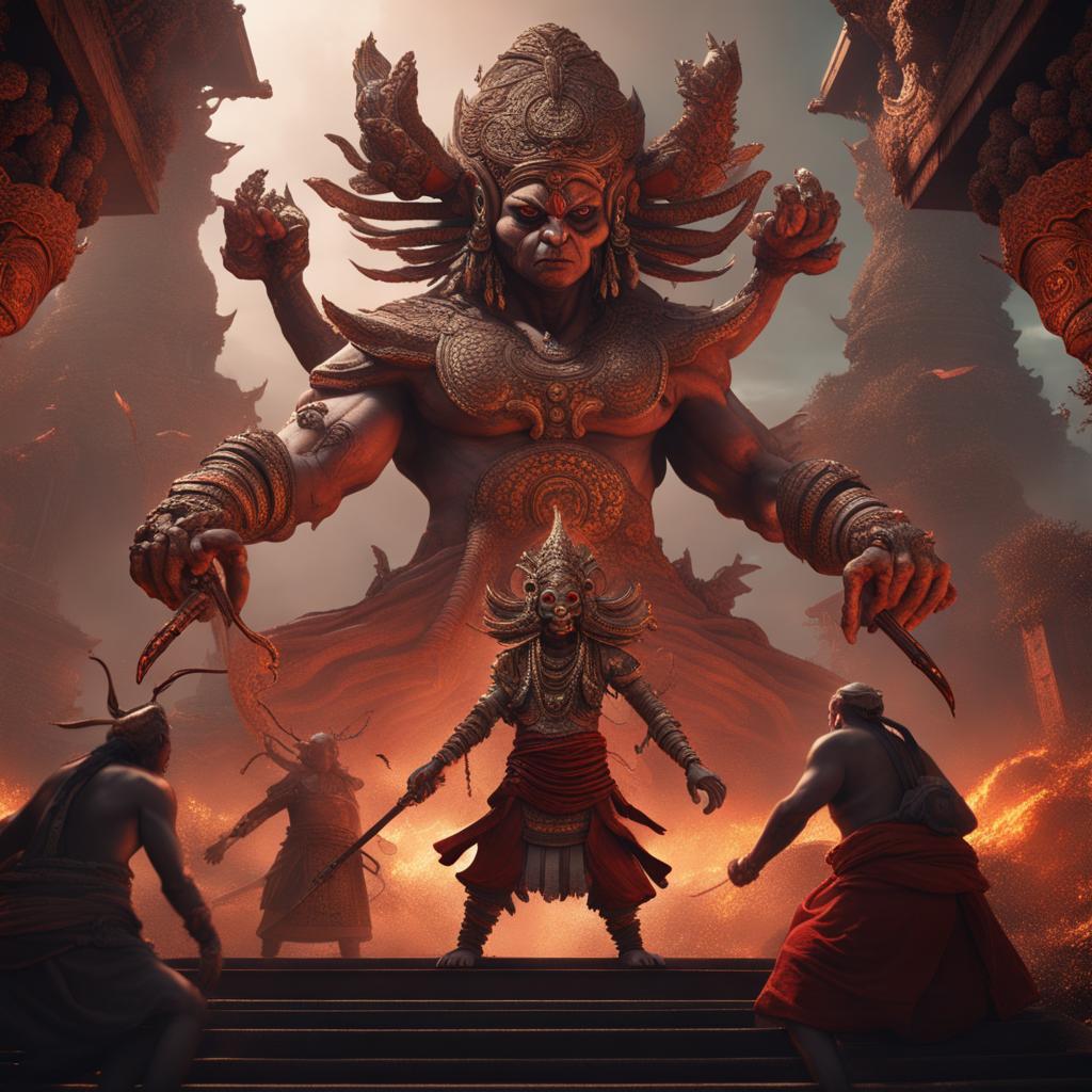 Painting of Ancient Demon | Inspire Uplift