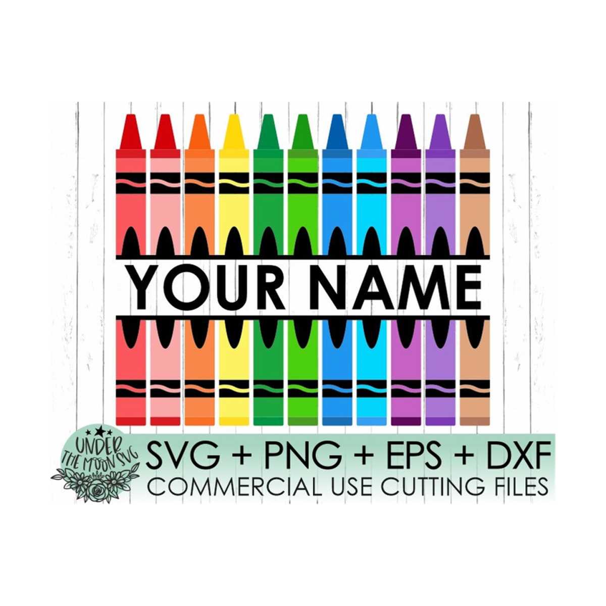 Crayon Split Monogram Svg,Teacher Svg,Kid Crayon Svg,School | Inspire ...