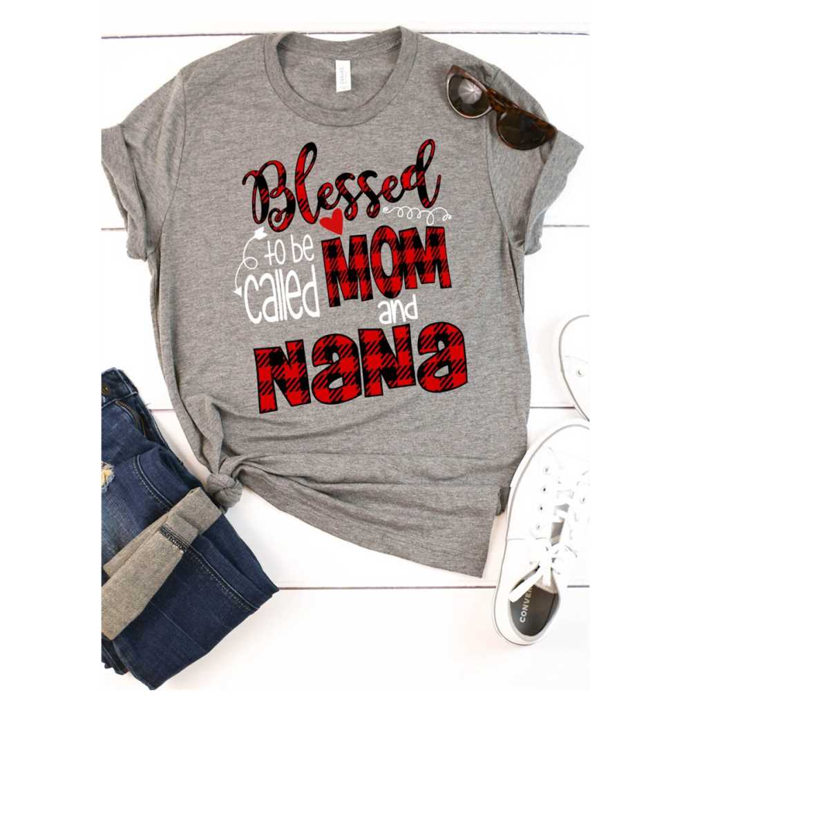 Blessed Mom SVG, Blessed Nana SVG, Buffalo Plaid SVG, Buffal | Inspire Uplift