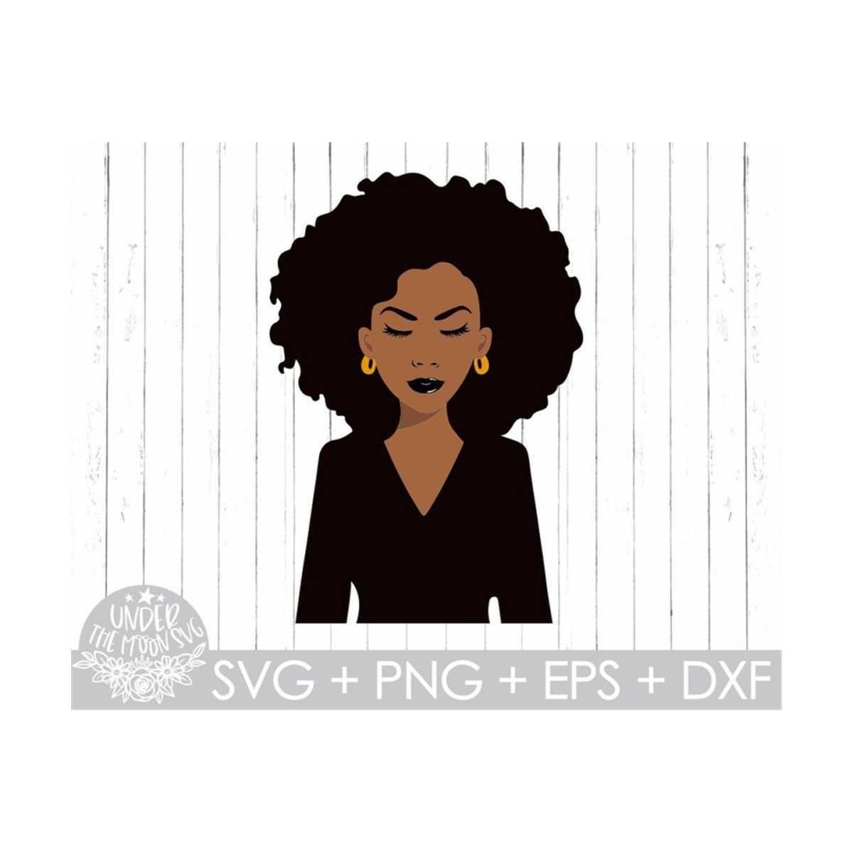 Afro Svg,Natural Hair Svg Natural,Afro Woman Svg, African Sv - Inspire ...