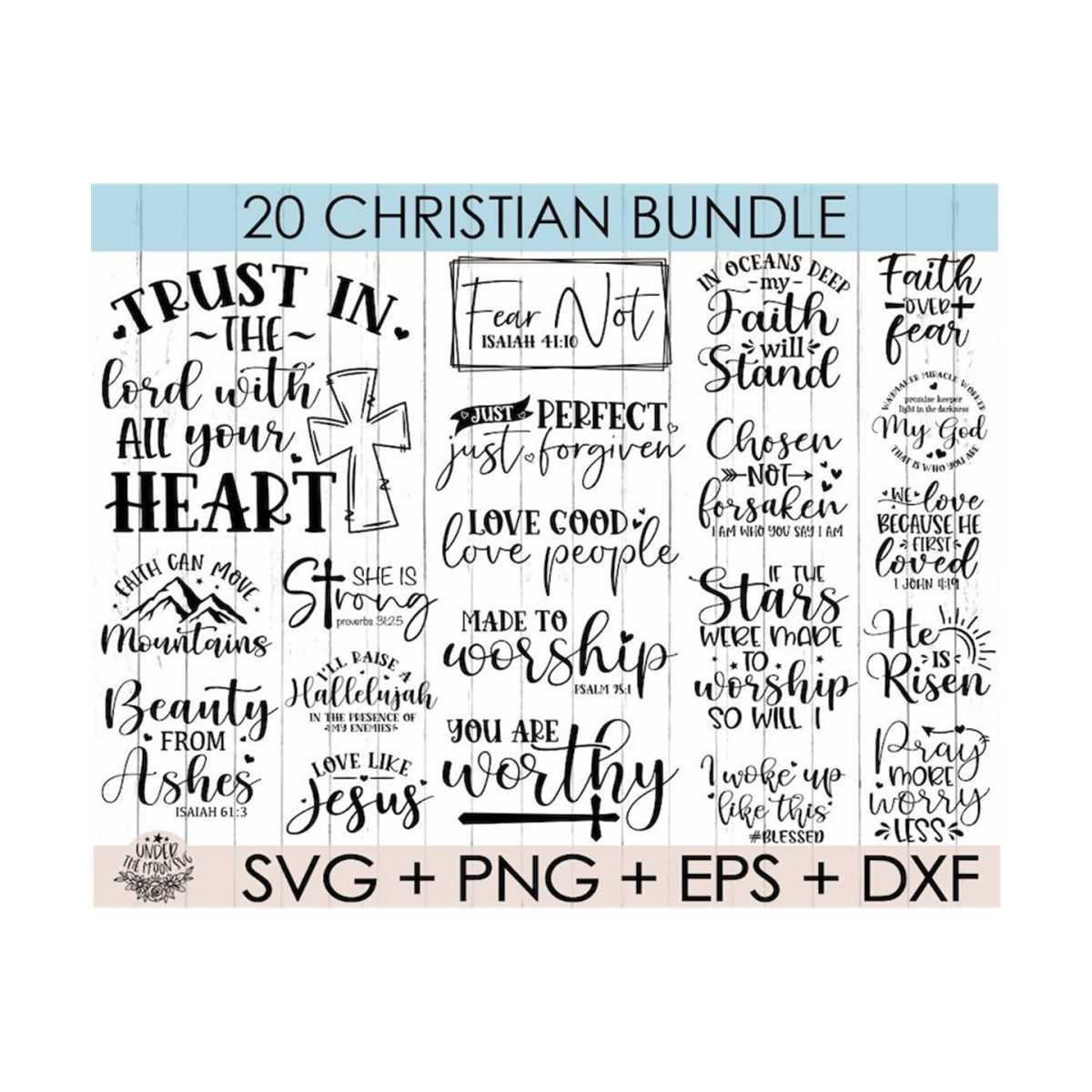 Christian Svg Bundle,Scripture Svg Bundle,Bible Verse Bundle | Inspire ...