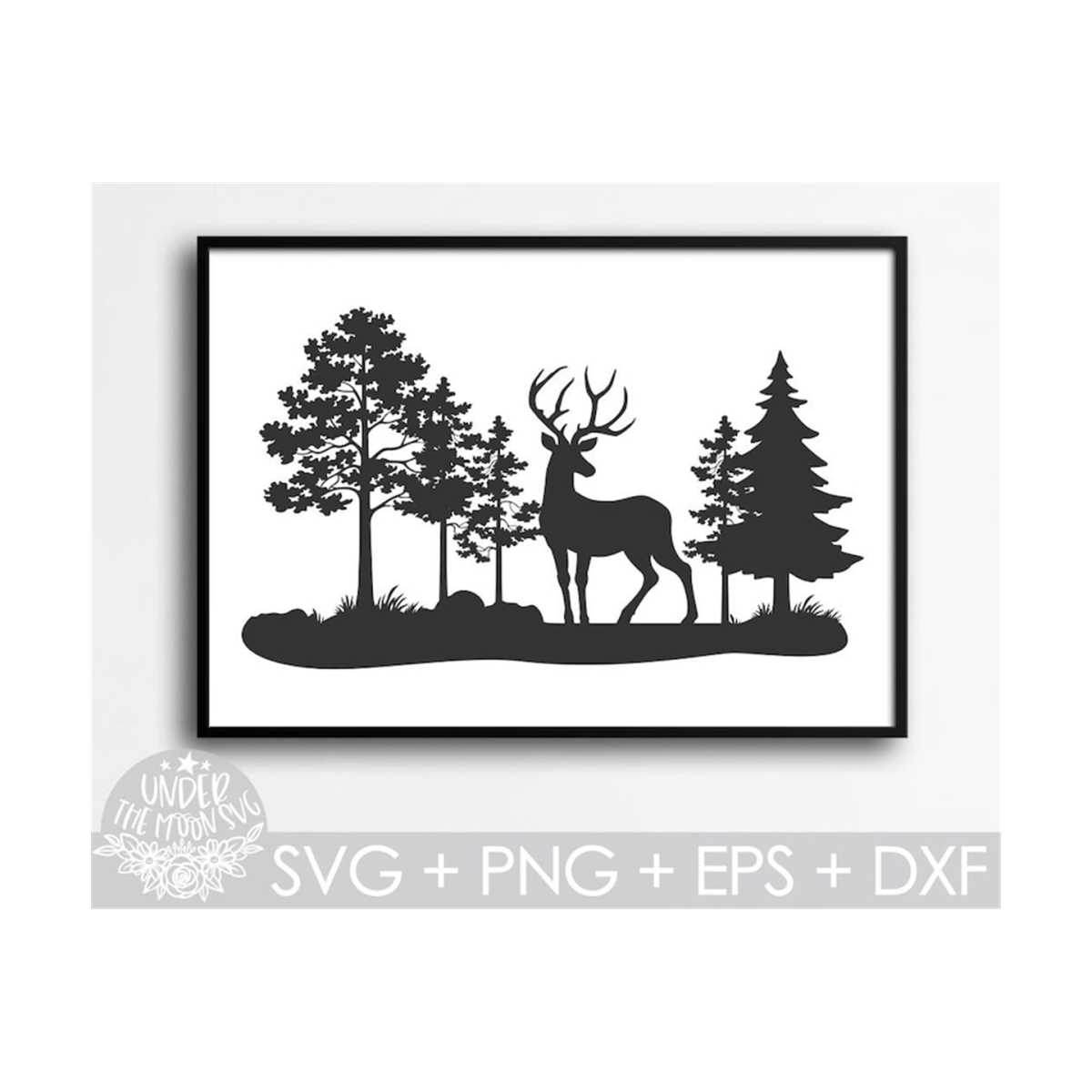 Deer Svg , Animal Svg,Deer Silhouettes Svg, Digital Cutting | Inspire ...