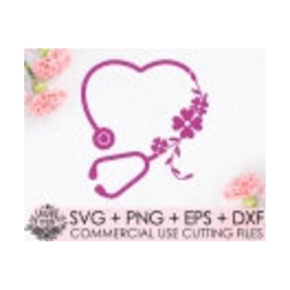 Floral Stethoscope SVG File / Medical Assistant SVG File / S | Inspire ...