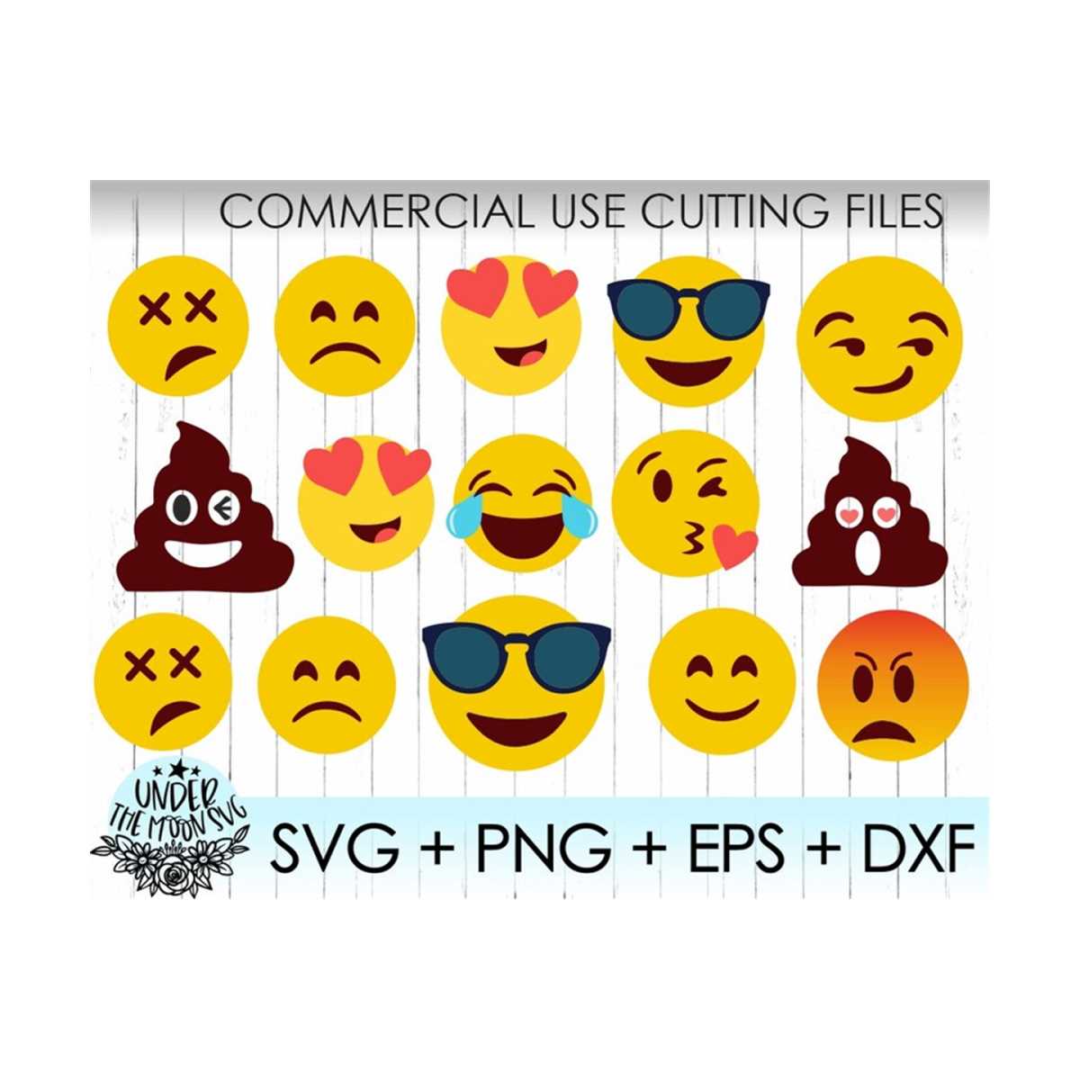 Emoji SVG Collection - Emoji DXF - Emoji Clipart - Svg Files - Inspire ...