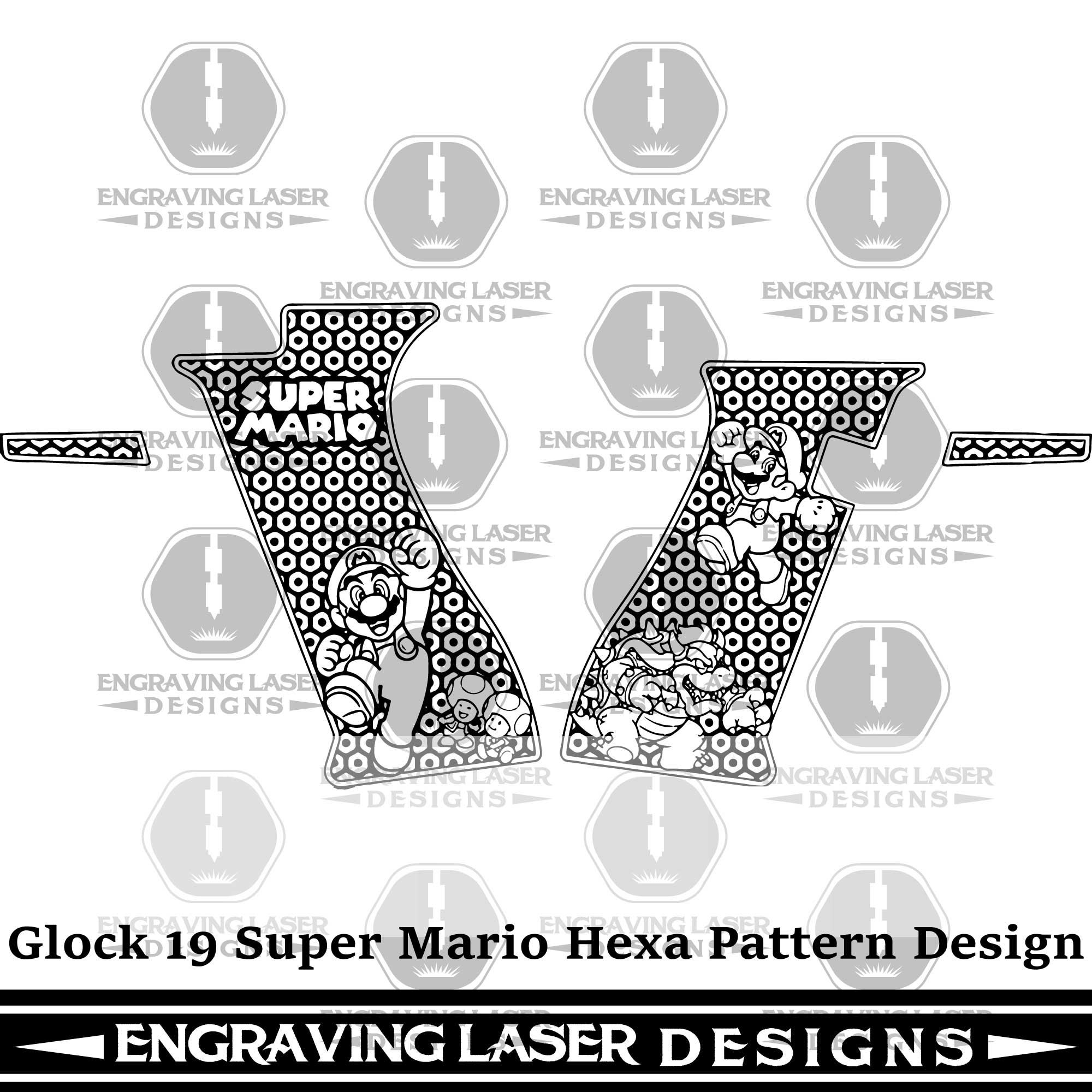 Engraving Laser Designs Colt 1911 Gripper Design - Inspire Uplift