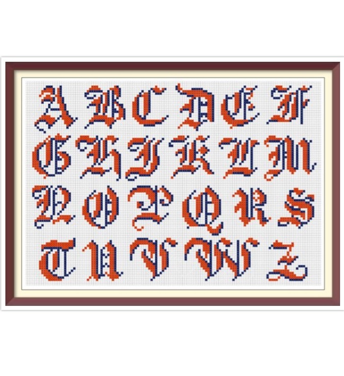 Alphabet - Cross Stitch Pattern - Antique Sampler - PDF Cou | Inspire ...
