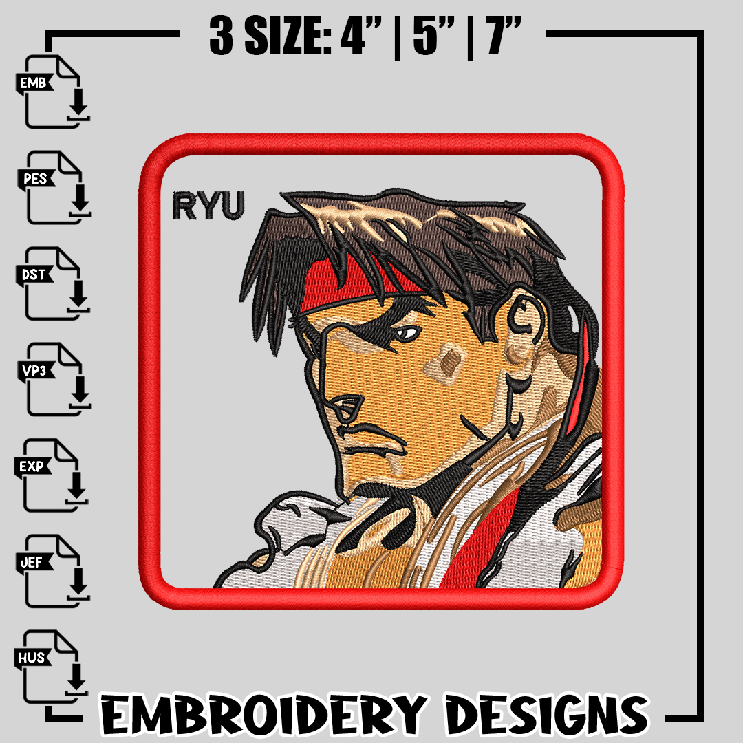 Street Fighter Morale Patch embroidery design, game embroide - Inspire ...