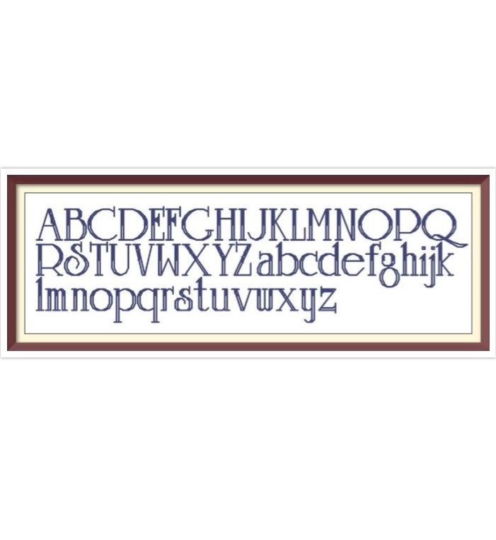 Alphabet - Cross Stitch Pattern - Antique Sampler - PDF Cou - Inspire ...